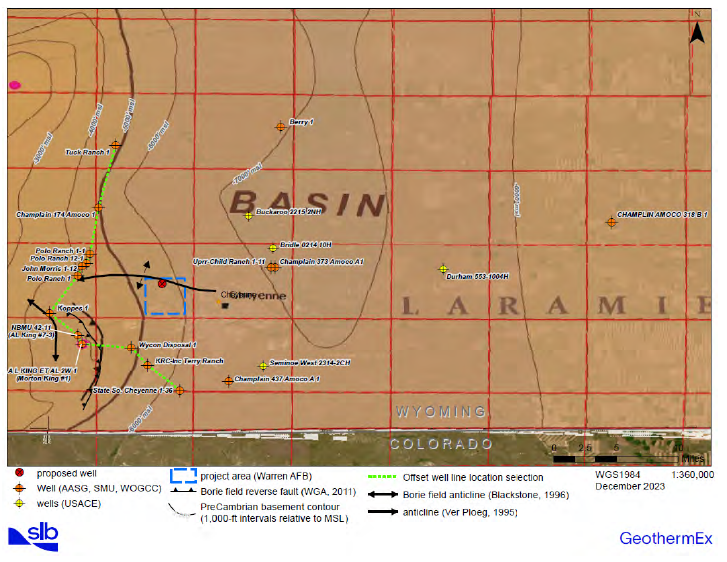 RFP – Jeotermal test kuyusu delme ve testi, Wyoming'deki Warren AFB